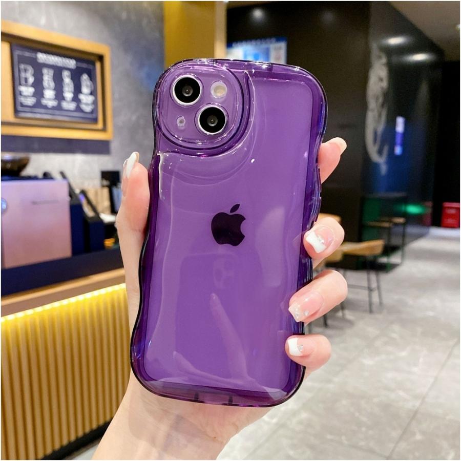 iPhoneケース iPhoneカバー スマホケース スマホカバー アイフォン用 保護 傷防止 ソフト シリコン クリア 透明 ウェーブ 波型 うねう : KAWAeMON - 通販 ...