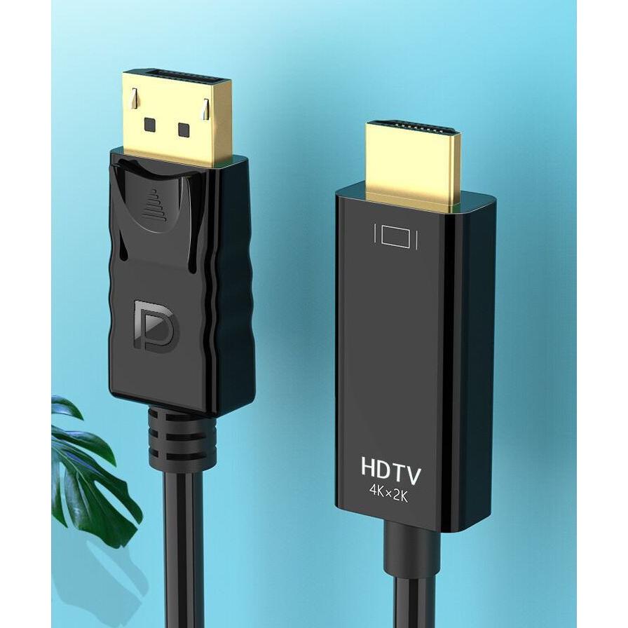 DisplayPort to HDMI 変換ケーブル 4K 1.8m ディスプレイポート DPポート アダプタ 音声同時出力 テレビ パソコン PC : KAWAeMON - 通販 ...