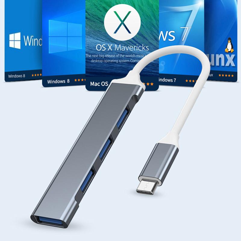 USBハブ Type-Cハブ 4ポート 4in1 パソコン ノートPC type-A タイプC タイプA usb3.0ハブ 周辺機器 コンパクト hu : KAWAeMON - 通販 ...