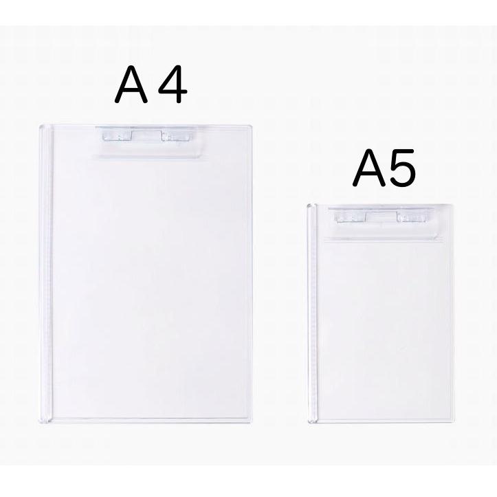 クリップボード A4 A5 バインダー クリップファイル 定規メモリ付き クリア 透明 無地 縦型 タテ型 挟む シンプル 事務用品 文房具 会議 オ : KAWAeMON - 通販 ...