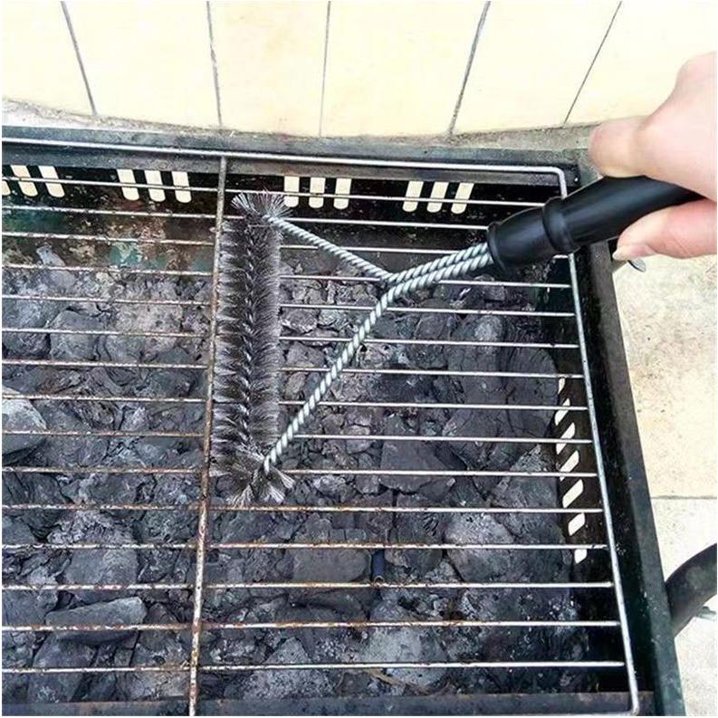 網用ブラシ バーベキューブラシ クリーニングブラシ アウトドア 清掃用具 掃除用具 三角 ブラシ グリル コンロ 鉄板 BBQ バーベキューグリル 掃 : KAWAeMON - 通販 ...