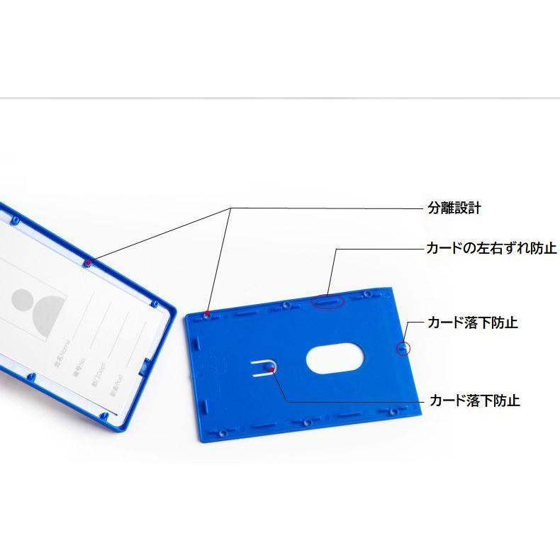 IDカードホルダー パスケース IDカードケース 縦型 首掛け ネックストラップ付き カード入れ ICカード 社員証 通行証 定期入れ オフィス : KAWAeMON - 通販 - Yahoo ...