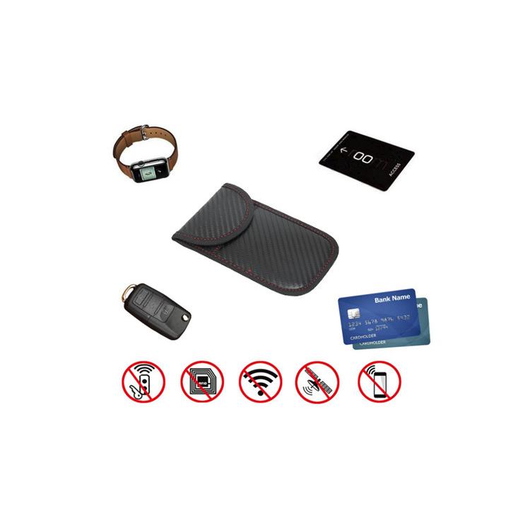 キーケース スマートキーケース キーポーチ 男性 女性 メンズ レディース 男女兼用 ユニセックス RFID スキミング防止 カーボン柄 レザー調 鍵 : KAWAeMON - 通販 ...