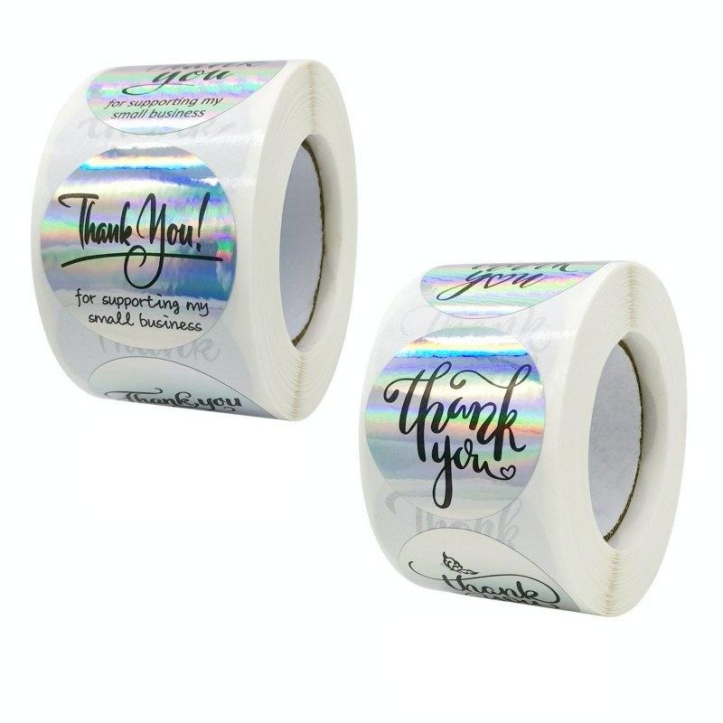 サンキューシール ギフトシール 500枚 1ロール ラッピング用品 thank you サンキュー ありがとう プレゼント ラベル ステッカー かわい : KAWAeMON - 通販 ...