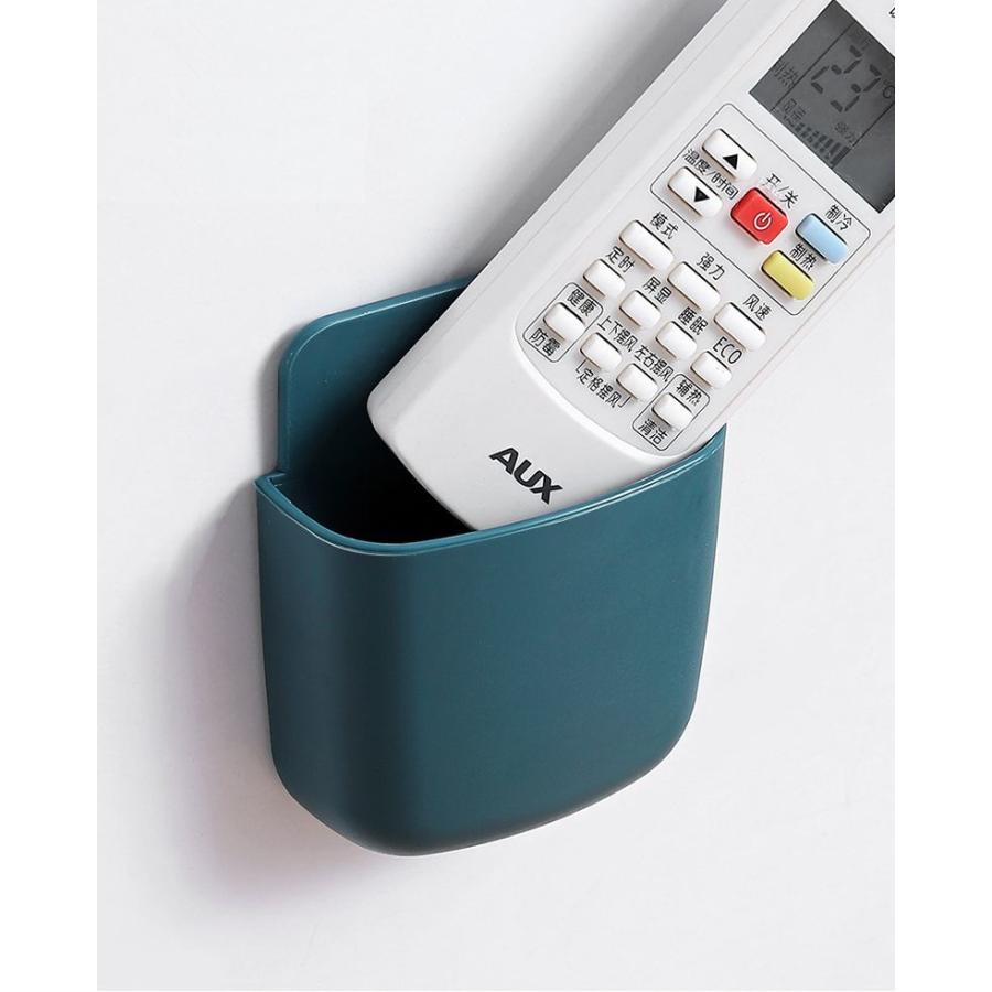 リモコンラック 収納ラック 生活雑貨 壁掛け 充電口付き 粘着テープ 壁面 貼る ペンホルダー ペン立て リモコンホルダー スマホホルダー スマホスタ : KAWAeMON - 通販 ...