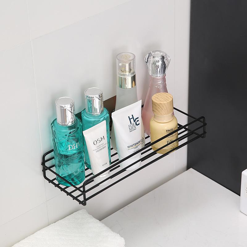 浴室ラック バスラック 粘着式 穴あけ不要 シャワーラック 壁面収納棚 お風呂 バスルーム 浴室 洗面所 台所 キッチンラック スパイスラック ウォー : zak-30519 ...