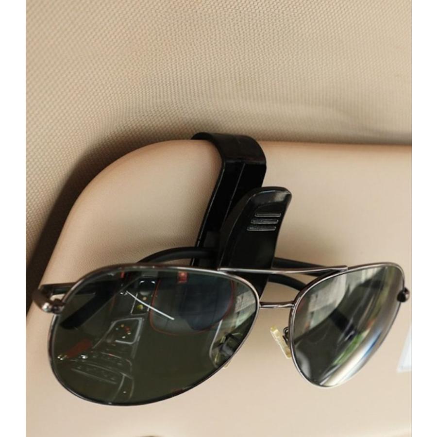 サングラスクリップ サングラスホルダー 2個セット カー用品 車内収納 クリップ ブラック サンバイザー メガネクリップ カード収納 コンパクト : KAWAeMON - 通販 - Yahoo ...