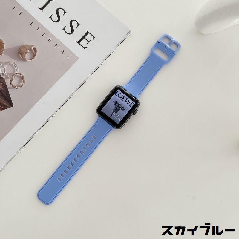 アップルウォッチ用 Apple Watch用 バンド 腕時計ベルト シリコン 交換 38 40 41 42 44 45mm くすみカラー : KAWAeMON - 通販 - Yahoo!ショッピング