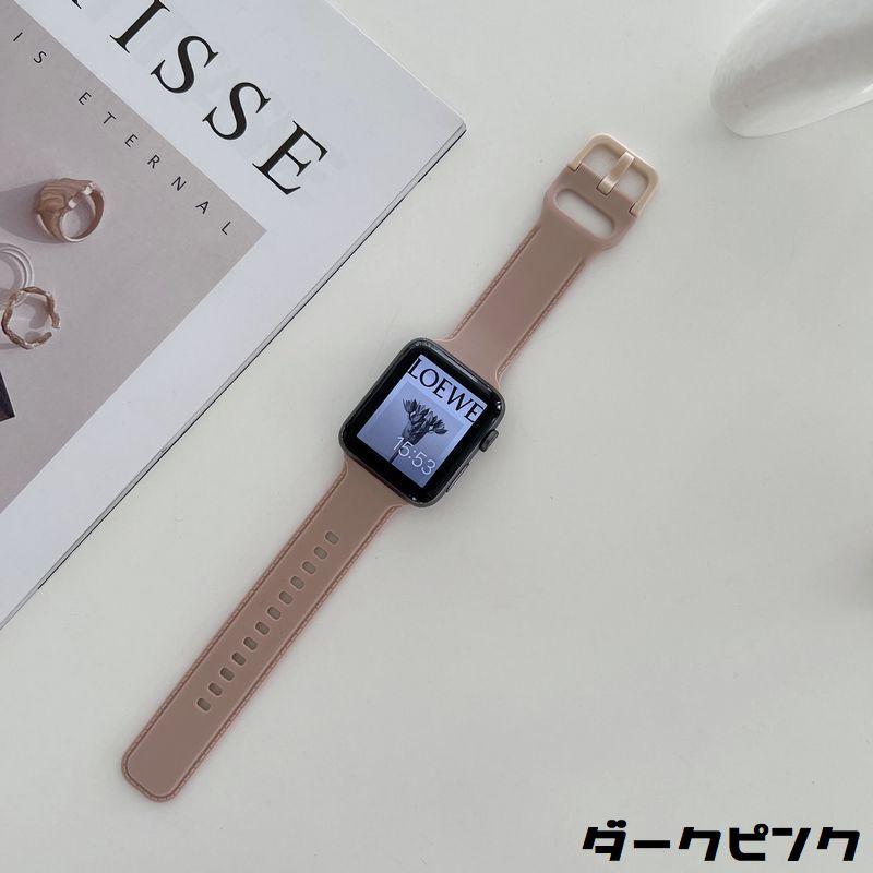 アップルウォッチ用 Apple Watch用 バンド 腕時計ベルト シリコン 交換 38 40 41 42 44 45mm くすみカラー : KAWAeMON - 通販 - Yahoo!ショッピング