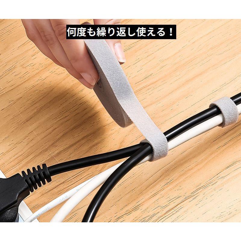 結束バンド ケーブルタイ 幅12mm 長さ5m 面ファスナー 両面 まとめる 束ねる 収納 固定 コード 配線整理 フリーカット : zak-32067 : KAWAeMON - 通販 ...