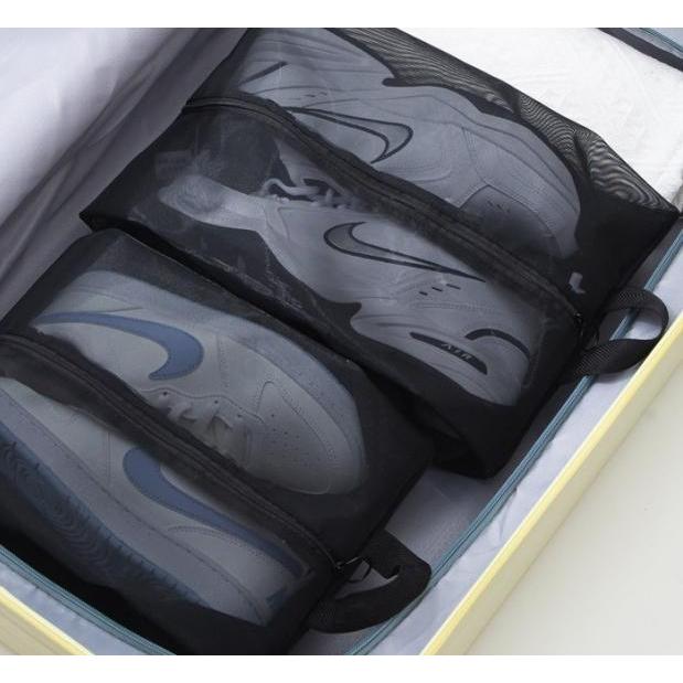 シューズバッグ シューズ入れ シューズケース 靴入れ 上履き入れ メッシュ ファスナー トラベルグッズ ジム スポーツ アウトドア 旅行 出張 携帯用 : zak-33849-1 ...