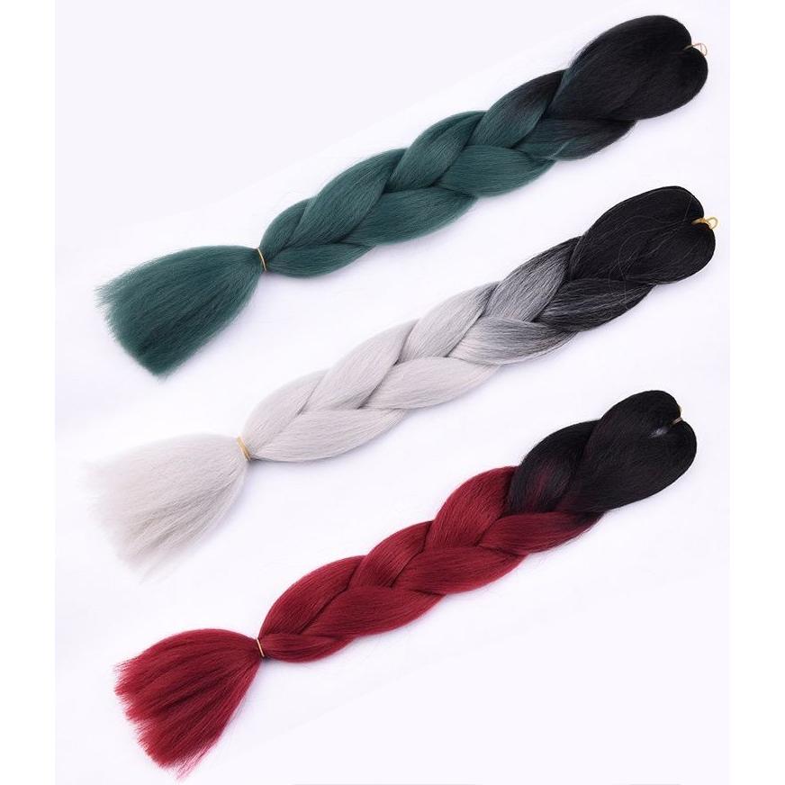 エクステ 三つ編み 編み込み カラーエクステンション つけ毛 ヘアアレンジ ブレイズ コーンロウ レディース 女性 グラデーション 毛束 ヒップホップ : KAWAeMON - 通販 ...