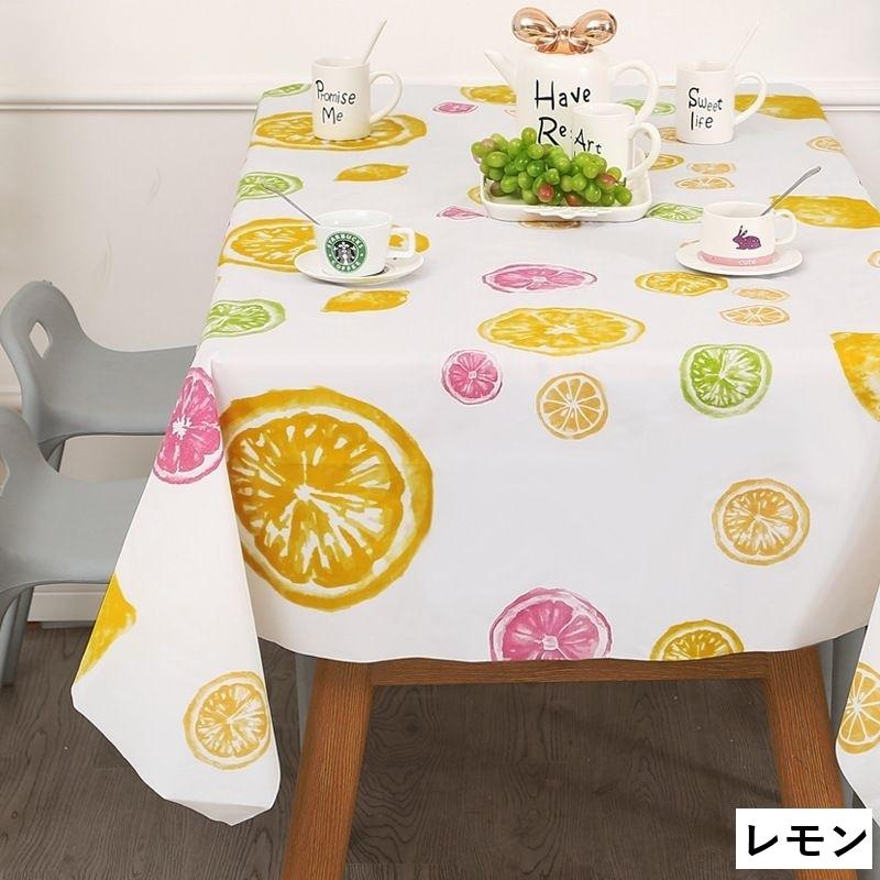 テーブルクロス 食卓カバー テーブルマット 食卓 カバー 防水 防汚 長方形 正方形 137x137 137x152 137x180 プリント柄 おし : KAWAeMON - 通販 ...