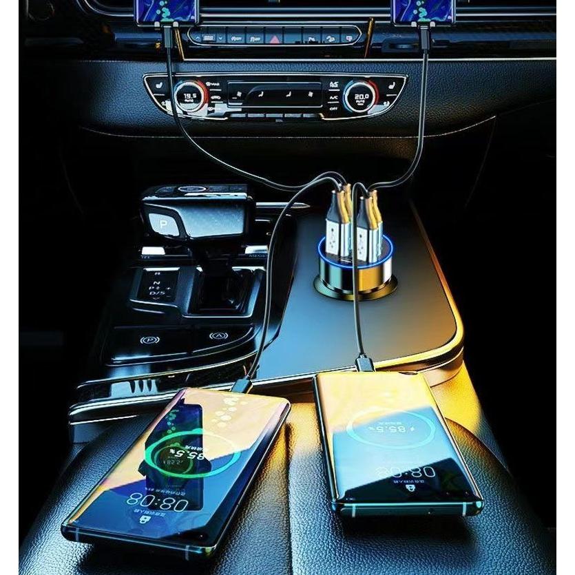 車用充電器 カーチャージャー カーアクセサリー シガーソケット USB スマホ 携帯 充電 iPhone android リチウム 旅行 お出かけ ド : KAWAeMON - 通販 ...