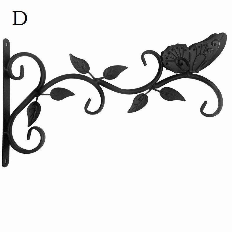 アイアンブラケット 吊り下げフック ハンギング オーナメント 壁掛け 壁面用フック 植物 観葉植物 ガーデニング DIY リーフ 蝶 鳥 バード おし : KAWAeMON - 通販 ...