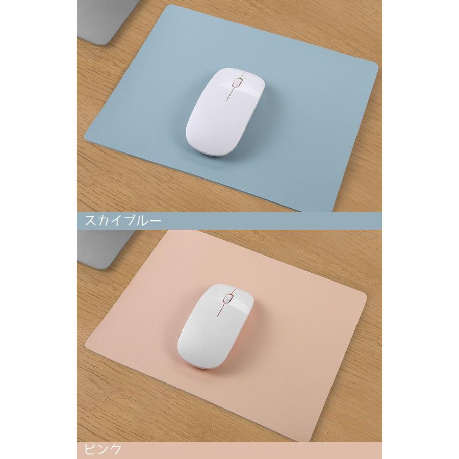 マウスパッド デスクパッド レザー調 30 24cm 40cm 長方形 防水 リバーシブル 無地 ホームオフィス 会社 シンプル : KAWAeMON - 通販 - Yahoo!ショッピング