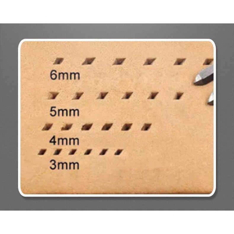 菱目打ち レザークラフト DIY 3mm 4mm 5mm 6mm ピッチ 4本目 6本目 縫い穴 穴あけ 打ち具 皮革 革製品 道具 用具 : KAWAeMON - 通販 - Yahoo!ショッピング