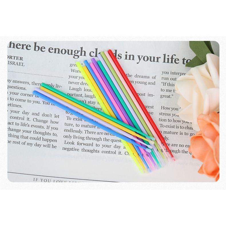 マイクロ綿棒 100本入り まつ毛エクステ 極細 使い捨て マイクロスティック マツエク まつ毛パーマ リムーブ リペア 睫毛ケア お手入れ メイク直 : zak-40257 ...