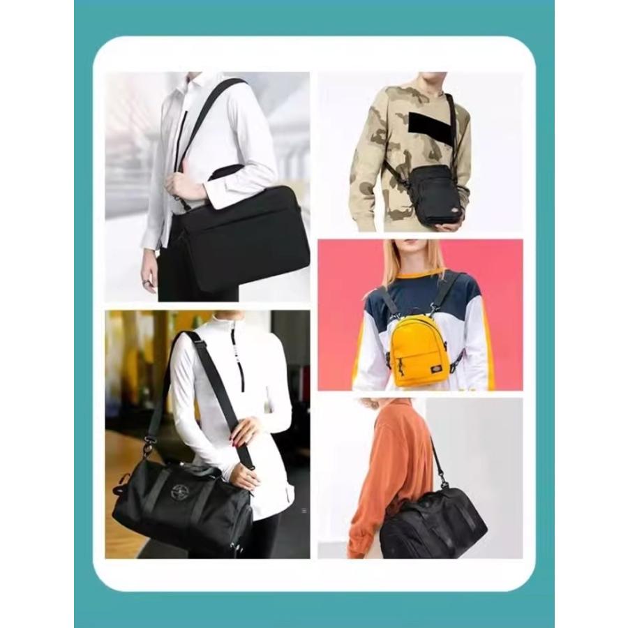 ショルダーストラップ ショルダーベルト レディース メンズ 男女兼用 調節可能 黒 グレー ナイロン シンプル 手芸 ハンドメイド DIY 手作り バ : KAWAeMON - 通販 ...