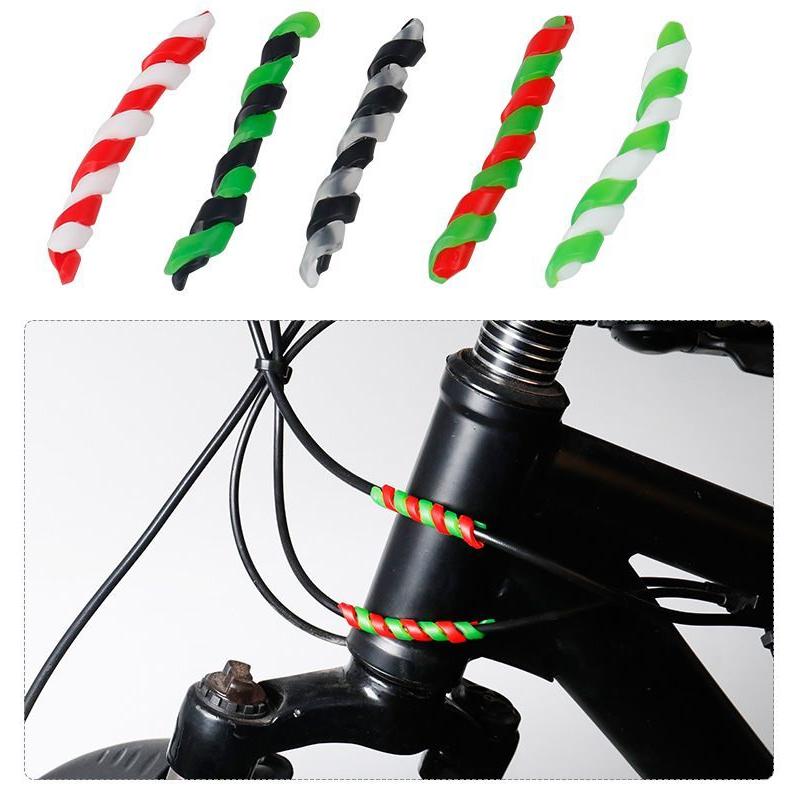 フレームプロテクター 同色2本セット 自転車 ブレーキライン保護カバー 自転車用アクセサリー 自転車用品 サイクリング用品 ねじねじ 簡単 便利 シン : KAWAeMON - 通販 ...