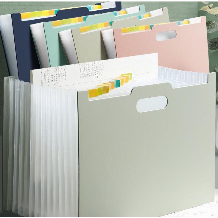 ドキュメントスタンド ファイルボックス 書類ケース 自立 伸縮 アコーディオン式 大容量 13ポケット A4 収納 整理 分類 : KAWAeMON - 通販 - Yahoo!ショッピング