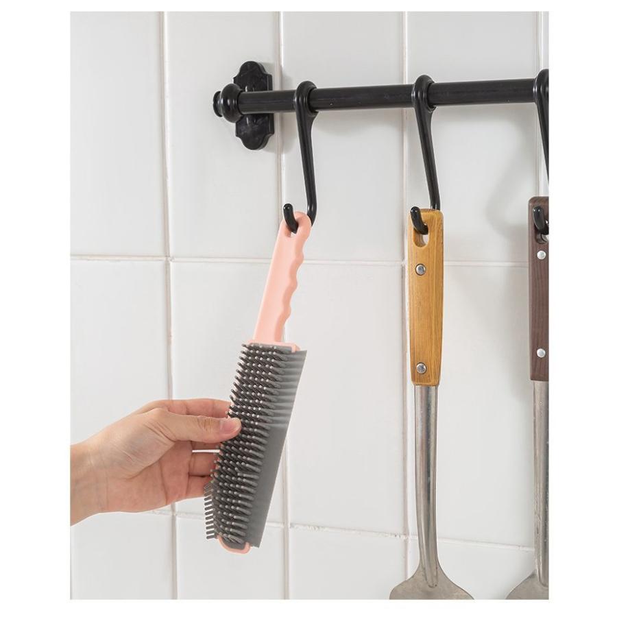 キッチンブラシ 柄付き キッチン用品 掃除 清掃 水切り スクレーパー ヘラ 持ち手つき 流し台 作業台 台所 吊り下げ フック穴付き おしゃれ : KAWAeMON - 通販 - Yahoo ...