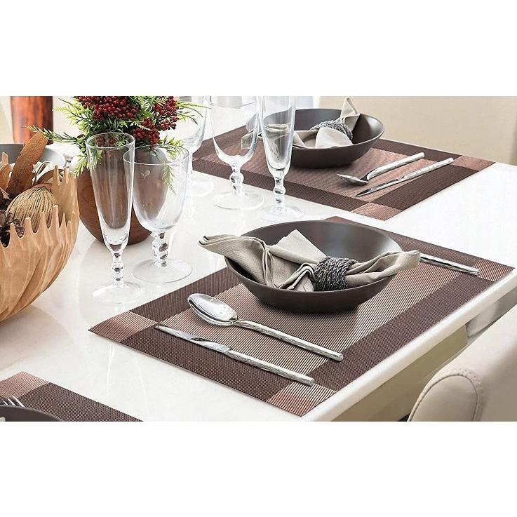 ランチョンマット 2枚セット テーブルマット リバーシブル 洗える 撥水 和モダン 30cm 45cm 長方形 四角 シンプル お洒落 おしゃれ 上品 : KAWAeMON - 通販 ...