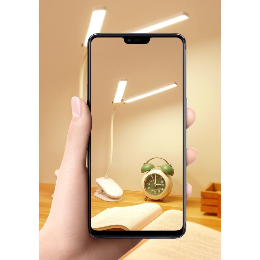 LEDデスクライト 電気スタンド クリップライト 卓上 USB給電 折りたたみ 無段階調光 3段階調色 目に優しい省エネ照明器具 : KAWAeMON - 通販 - Yahoo!ショッピング