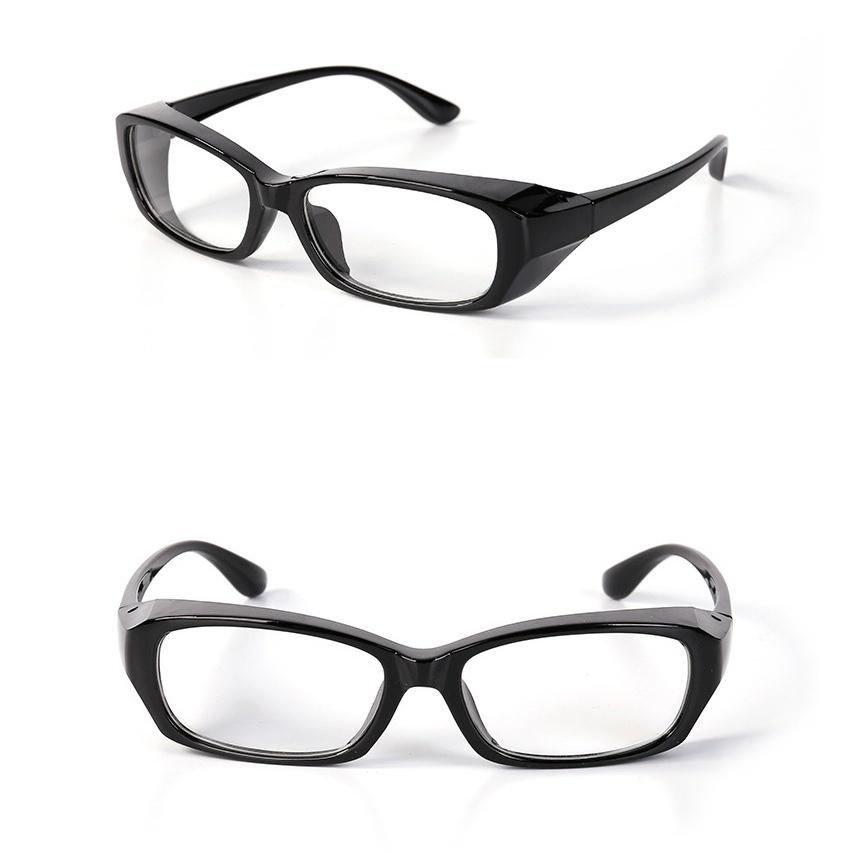 伊達めがね ほこりガード ゴーグル風 保護眼鏡 度なしメガネ 防塵 レディース メンズ ユニセックス シンプル 飛沫対策 クリアカラー 大人用 ...