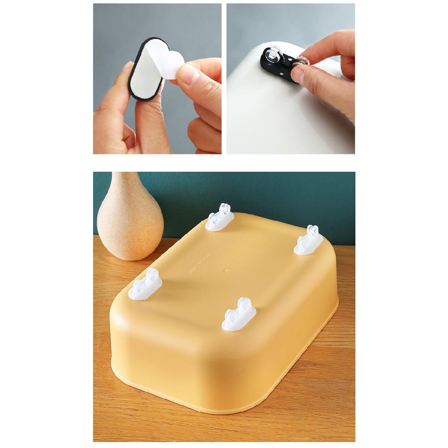 キャスター ローラー 収納 収納ボックス 小物入れ 4個セット アクセサリー 両面テープ 粘着式 簡単 便利 シンプル 車 DIY : KAWAeMON - 通販 - Yahoo!ショッピング