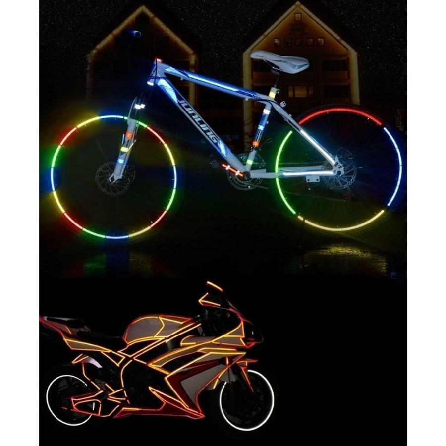 反射テープ 蛍光反射シール 幅1cm 長さ8m ステッカー リフレクター 反射板 バイク 自転車 車 夜間 警告 安全 事故防止 : KAWAeMON - 通販 - Yahoo!ショッピング