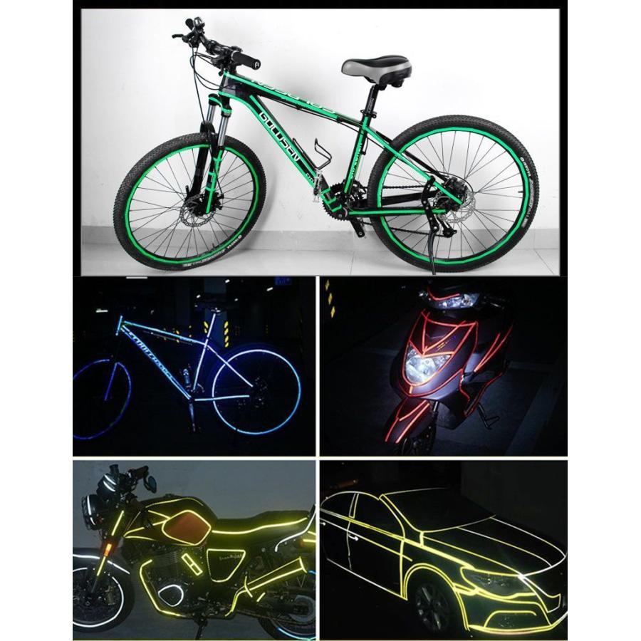 反射テープ 蛍光反射シール 幅1cm 長さ8m ステッカー リフレクター 反射板 バイク 自転車 車 夜間 警告 安全 事故防止 : KAWAeMON - 通販 - Yahoo!ショッピング
