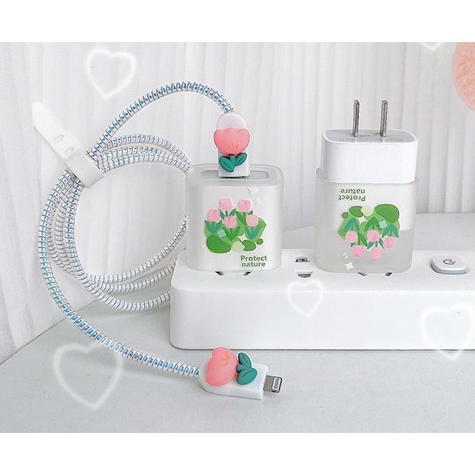 ケーブル保護カバー 電源アダプタカバー 保護カバー コードクリップ Apple用 ケーブルプロテクター ケーブルガード 断線防止 充電ケーブル USB : KAWAeMON - 通販 ...