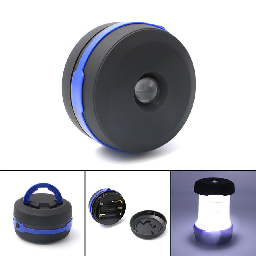LEDランタン LEDライト 電池式 折りたたみ式 アウトドア用品 取っ手付き 吊り下げ コンパクト シンプル 持ち運び キャンプ 登山 乾電池 携帯 : KAWAeMON - 通販 ...