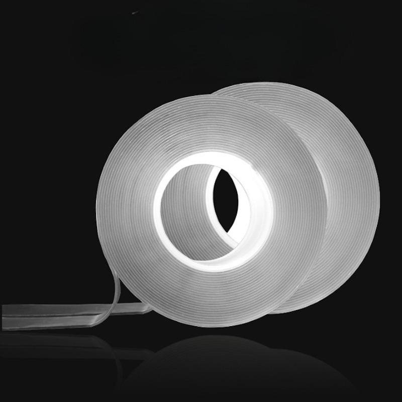 両面テープ ナノテープ 日用品 梱包資材 梱包テープ テープ 透明 強力 繰り返し使える 水洗い可 跡が残らない 固定 防災対策 クリアテープ 粘着テ : zak-69176-1 ...