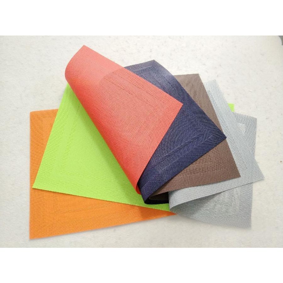 ランチョンマット 四角形 長方形 ホワイト ブラック グリーン レッド シンプル カラバリ豊富 : KAWAeMON - 通販 - Yahoo!ショッピング