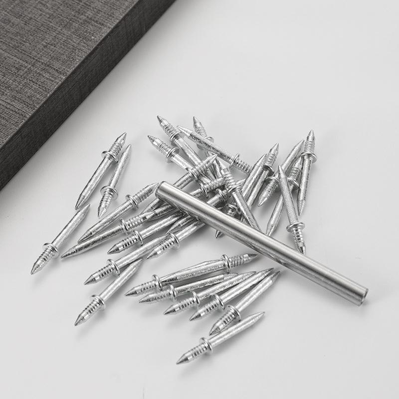 釘 ネジ 双頭 50本セット 専用スリーブ付き 両頭 隠し釘 見えない 巾木 幅木 固定 DIY 工芸 ダブルヘッド ネイル : zak-73276 : KAWAeMON - 通販 ...