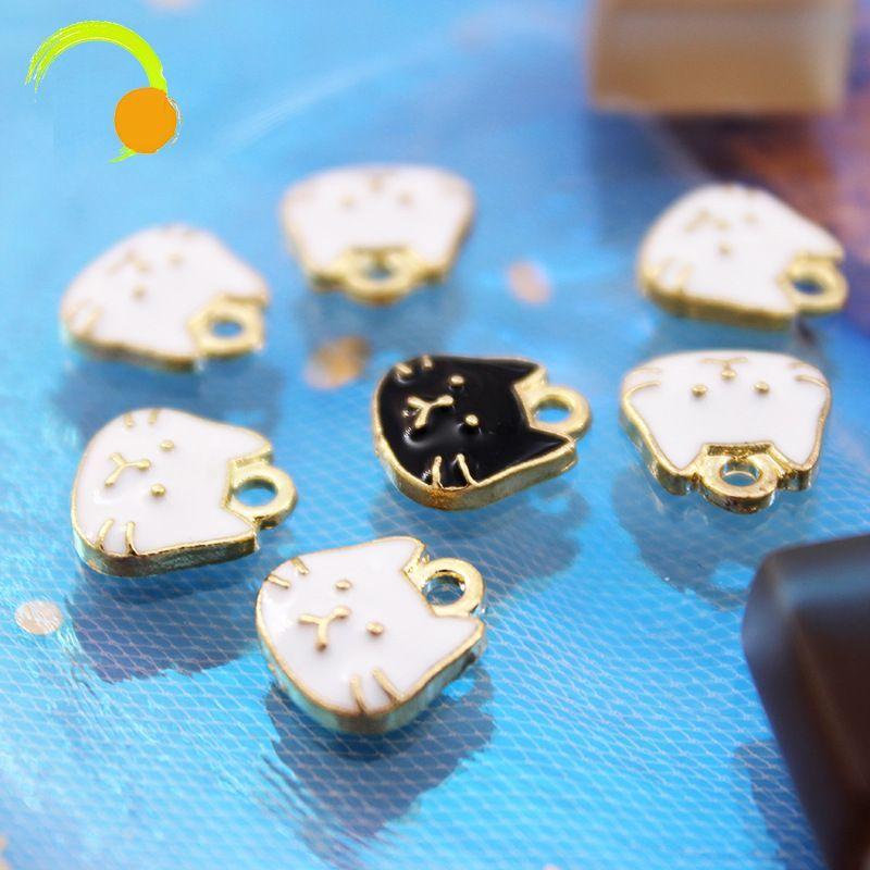 アクセサリーパーツ 10個セット チャーム ねこ 猫 DIY ハンドメイドパーツ ピアス イアリング ペンダントトップ ストラップ 飾り 可愛い 動物 : KAWAeMON - 通販 ...