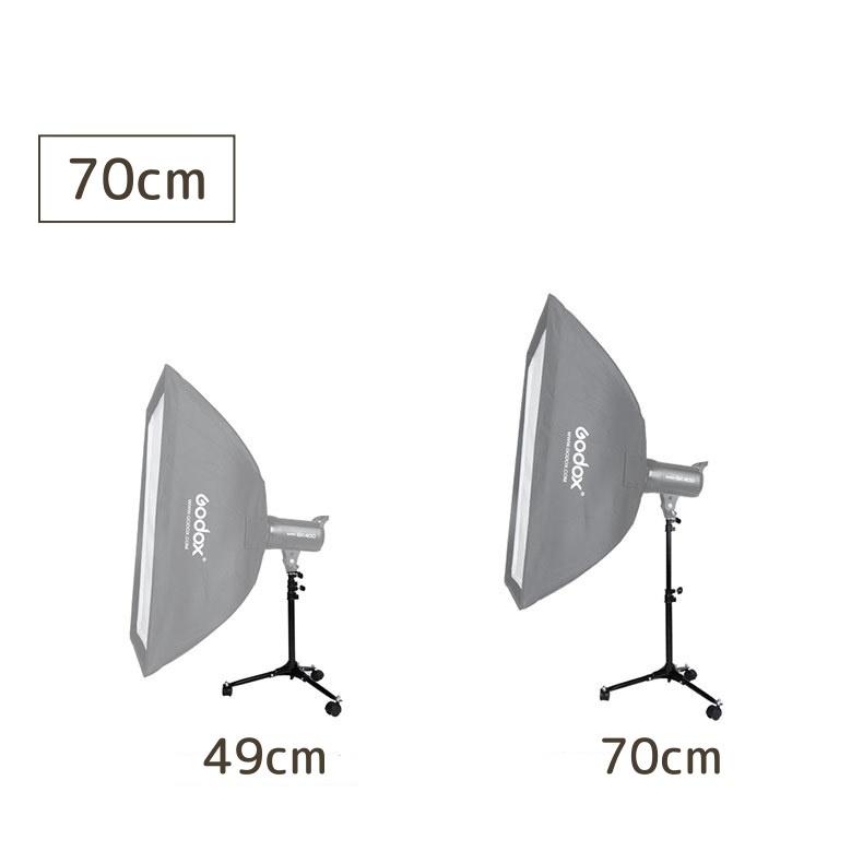 撮影用照明スタンド 照明スタンド ライトスタンド 撮影スタンド ストロボスタンド 撮影 三脚 キャスター 伸縮 20cm 70cm 撮影器具 高さ調節 :zak-76946:KAWAeMON ...