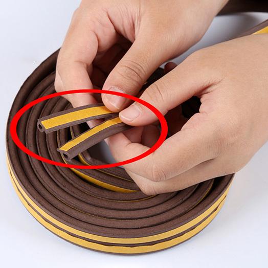 隙間テープ 防音パッキン D型 5m DIY 貼る 隙間埋め 緩衝材 すきま風 気密 密閉 遮音 静音 衝撃緩和 害虫 埃 侵入防止 扉 ドア 窓 サ : KAWAeMON - 通販 ...