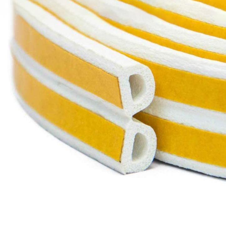 隙間テープ 防音パッキン D型 5m DIY 貼る 隙間埋め 緩衝材 すきま風 気密 密閉 遮音 静音 衝撃緩和 害虫 埃 侵入防止 扉 ドア 窓 サ : KAWAeMON - 通販 ...