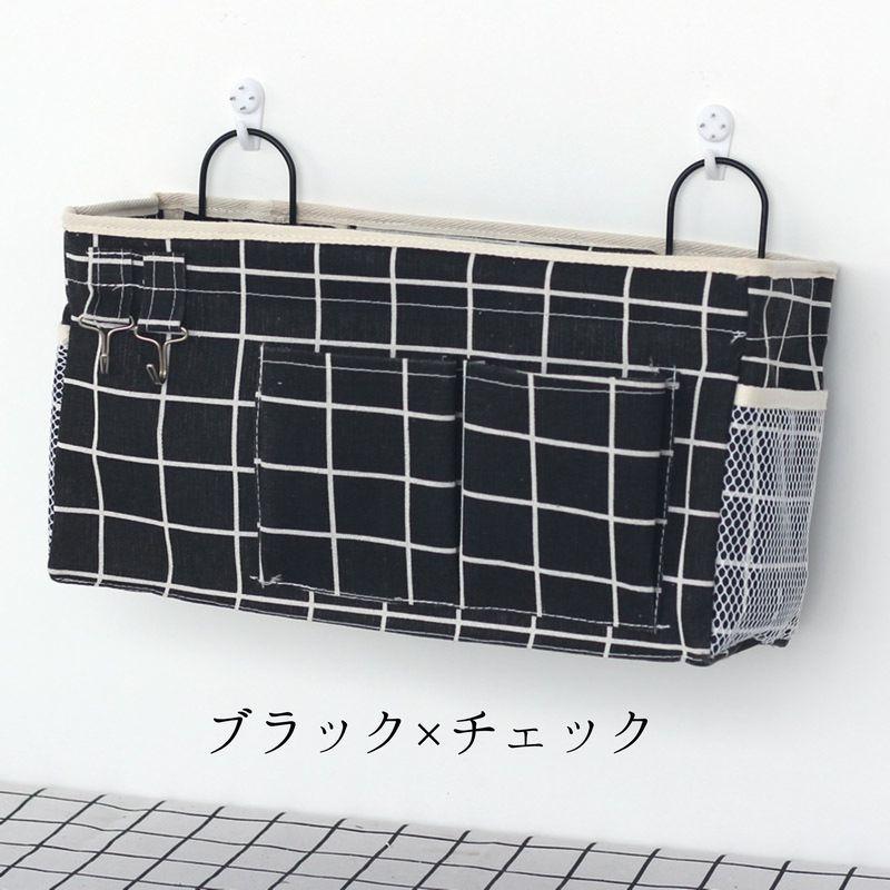 ウォールポケット 壁掛けラック 吊り下げ収納 壁面収納 A4 小物入れ 横長 大容量 たっぷり 大きめ サイドポケット ネット シンプル ナチュラル : zak-79517 ...