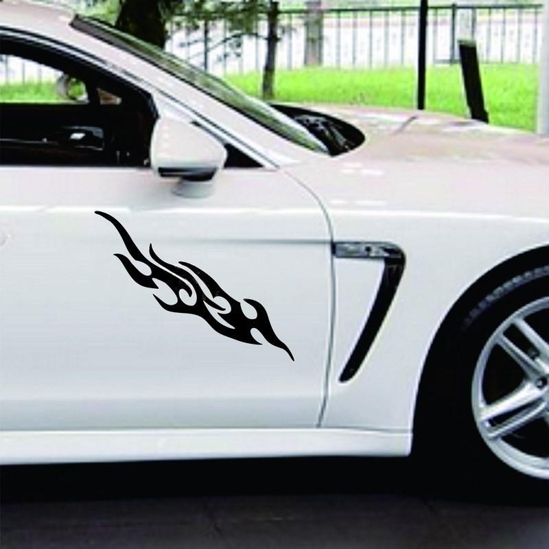 カーステッカー 2枚セット 自動車 バイク シール 車用ステッカー ボディステッカー ファイヤー 火炎 エンブレム ドレスアップ : KAWAeMON - 通販 - Yahoo!ショッピング