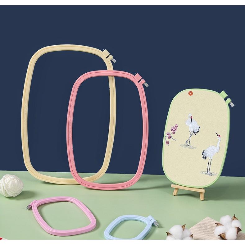 刺繍枠 刺しゅう枠 長方形 フレーム 手芸用品 クロスステッチ 裁縫 洋裁 手縫い DIY プラスチック製 : KAWAeMON - 通販 - Yahoo!ショッピング