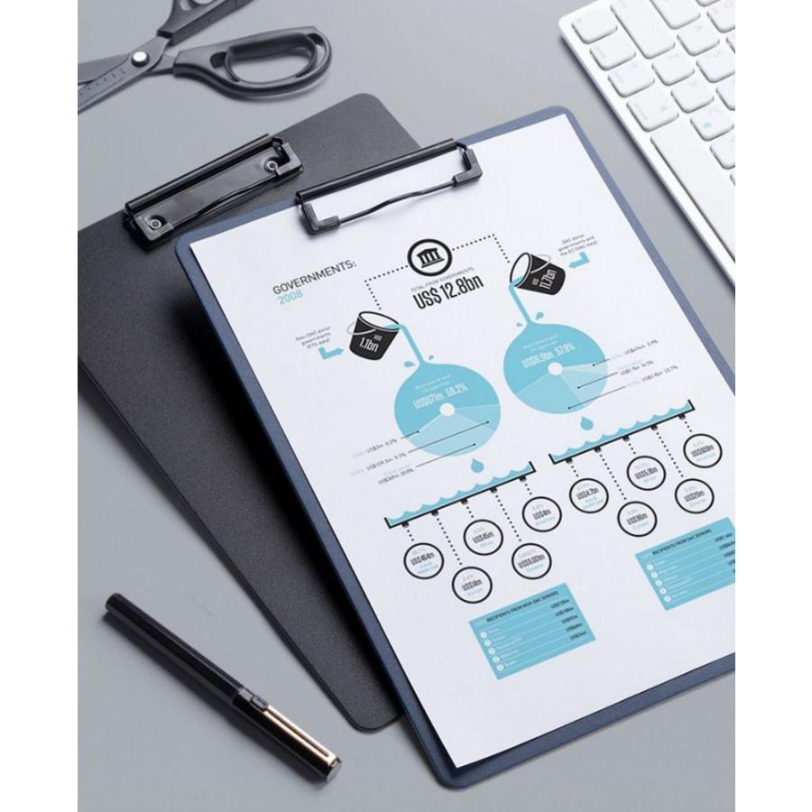 クリップボード バインダー クリップファイル A4 縦型 防水 厚手 文房具 事務用品 ビジネス オフィス 書類 資料収納 無地 :zak-82095:KAWAeMON - 通販 ...