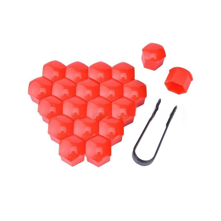 ホイールキャップ 20個セット キャップ外し付き クリップ付き ホイルキャップ ナットキャップ ホイールナットキャップ ナットカバー 17mm 18m : KAWAeMON - 通販 ...