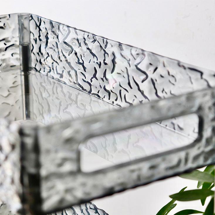 卓上ラック 3段 収納棚 卓上収納 机上収納 インテリア クリア 透明 整理 整頓 おしゃれ 台所 洗面所 お風呂場 キッチン リビング ダイニング : zak-82414-2 ...