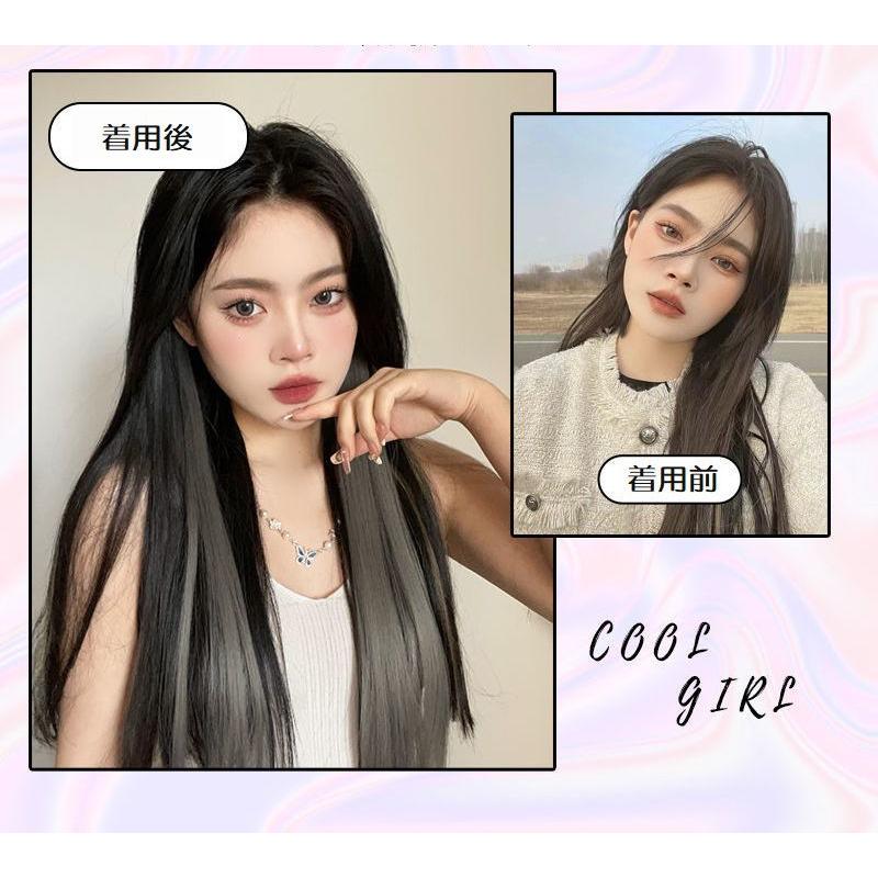 ワンタッチエクステ 1束 単品 レディース エクステンション ウィッグ ロング メッシュ インナーカラー イメチェン カラフル 派手 おしゃれ かわい : KAWAeMON - 通販 ...