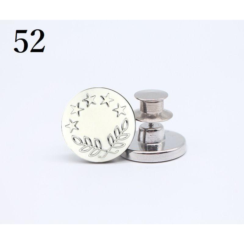 ジーンズボタン 2個セット デニムボタン 17mm タックボタン ウエスト調整 交換 DIY 取付け簡単 お直し 柄入り 付け替え リメイク おしゃれ : zak-85868-1 ...