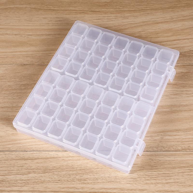 収納ケース 56マス 小分け ネイルパーツ収納 ビーズ収納 透明 クリア 仕切り 小物収納 収納ボックス ハンドメイド 手芸 手作り DIY アクセサ : KAWAeMON - 通販 ...